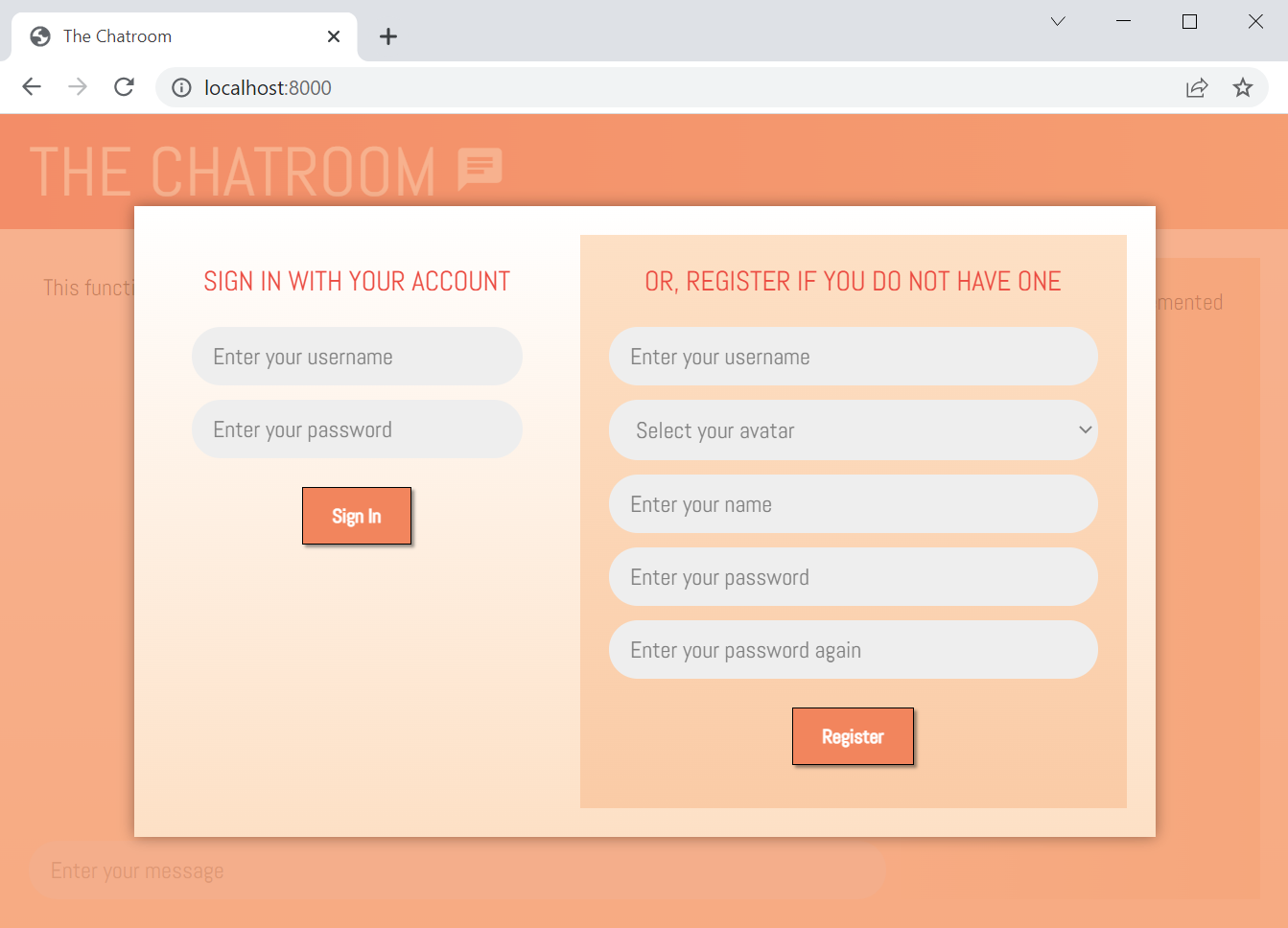 COMP4021 Lab 5 - Chatroom Part 1